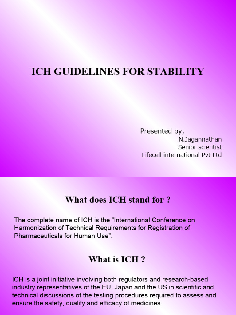 ICH Stability Testing Guidelines Overview | PDF | Pharmaceutical ...
