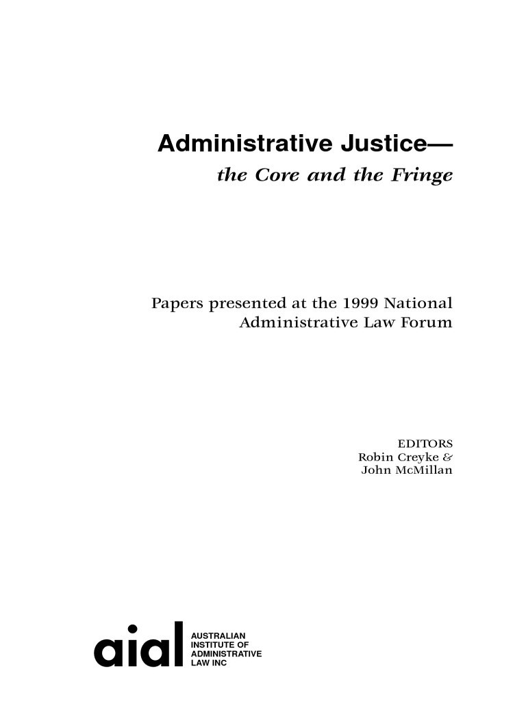 Administrative Justice | Download Free PDF | Administrative Law | Justice