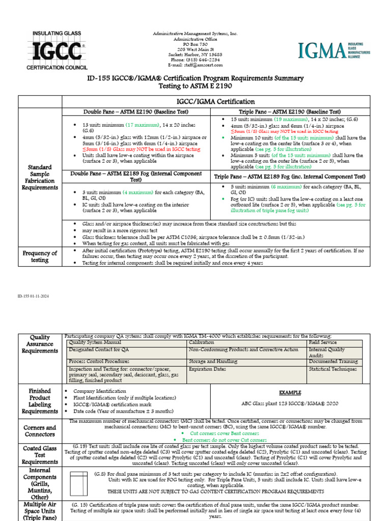 Certification Program Requirement | PDF | Materials
