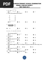 MATHS PAPER 1 GRADE 4 Final | PDF