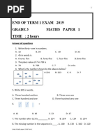 Maths Grade 6 Paper 1 | PDF | Geometric Shapes | Elementary Mathematics