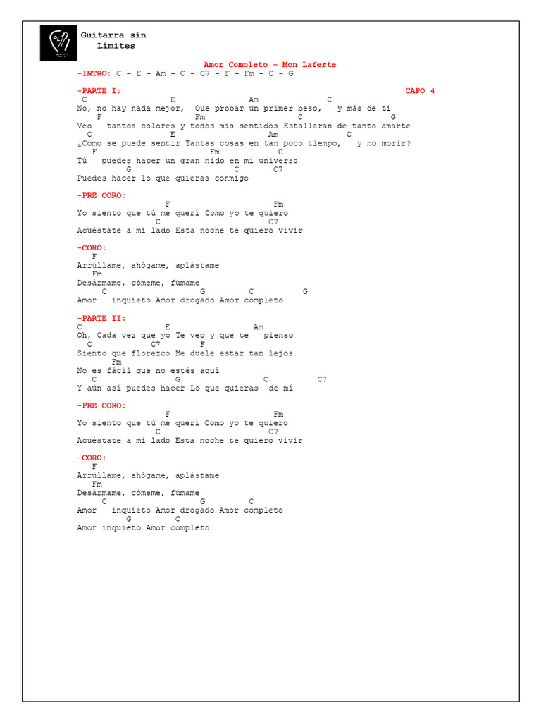 Comparto 'Amor Completo' Con Usted | PDF