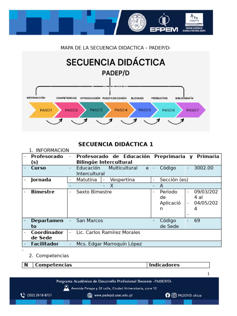 Secuencia Didáctica en Educación Intercultural | PDF | Evaluación ...