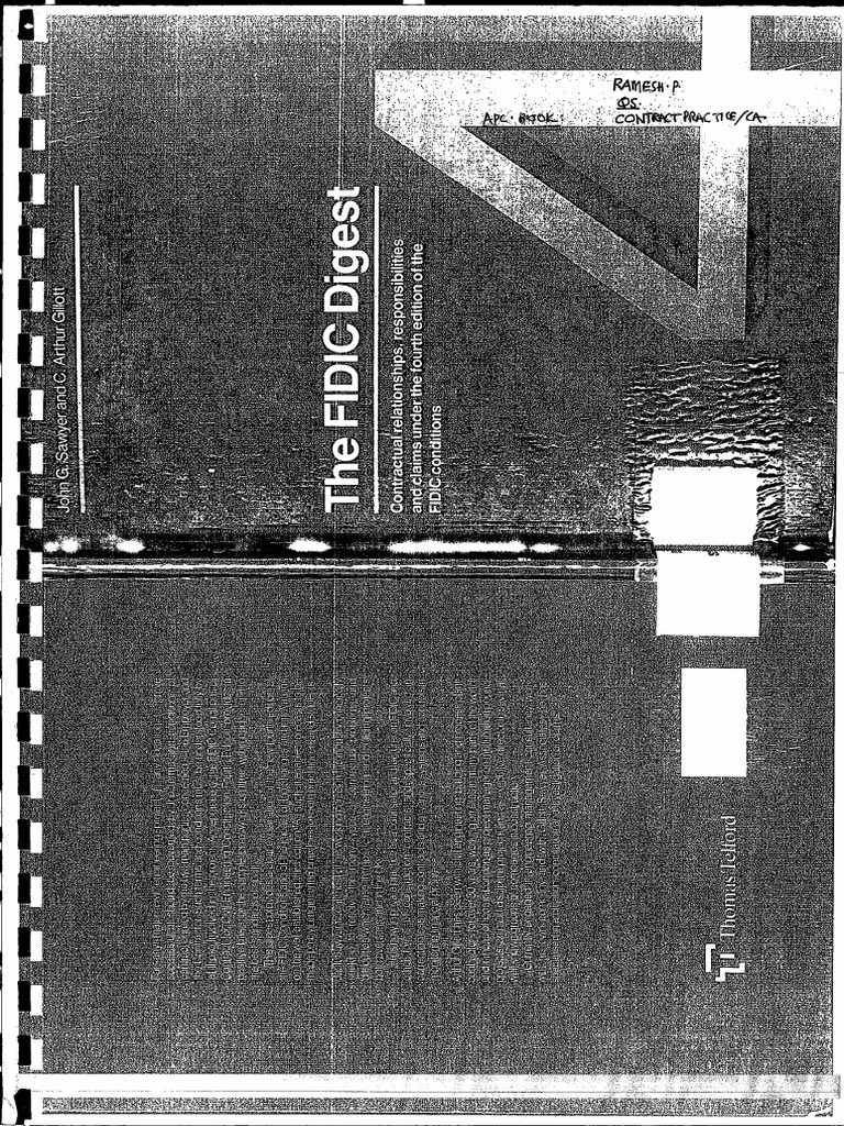 The FIDIC Digest | PDF