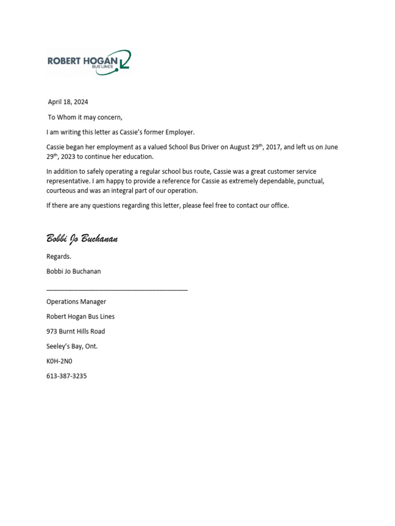 reference letter april 2024 | PDF