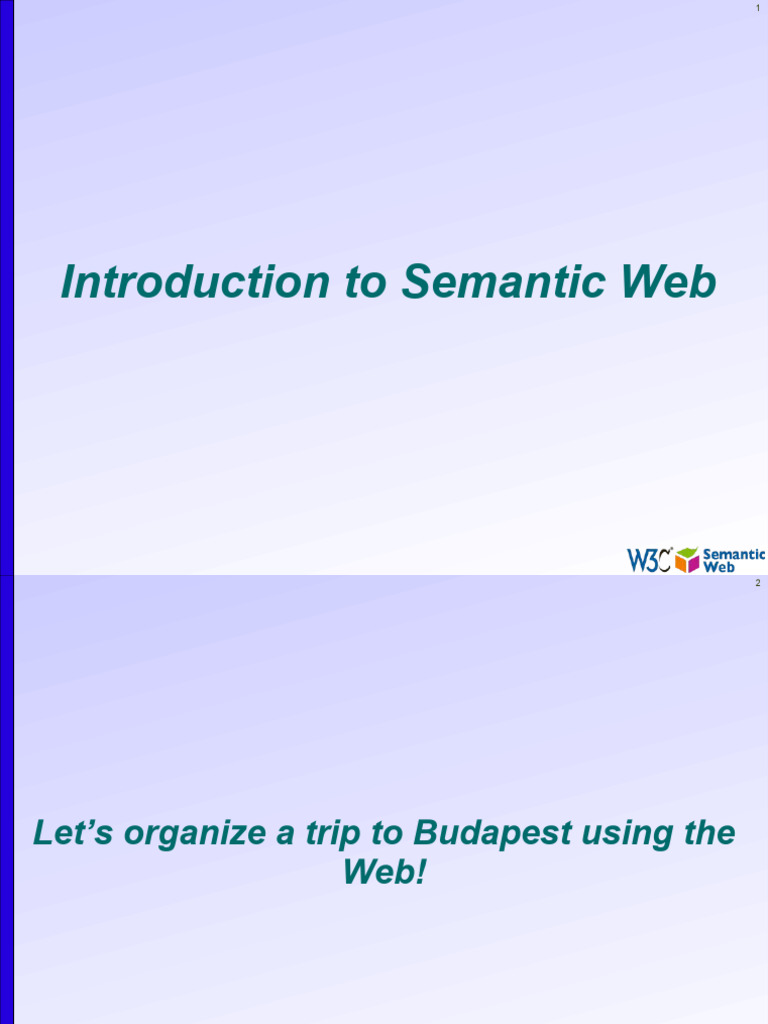 IRSW - Semantic Web Introduction | PDF | Resource Description Framework | Semantic Web