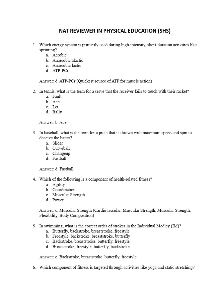 Nat Reviewer in Physical Education | PDF | Body Mass Index | Overweight