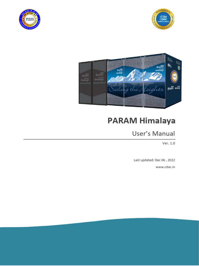 PARAM Himalaya User Guide 03-1-2023 | PDF | Computer Network | Graphics ...