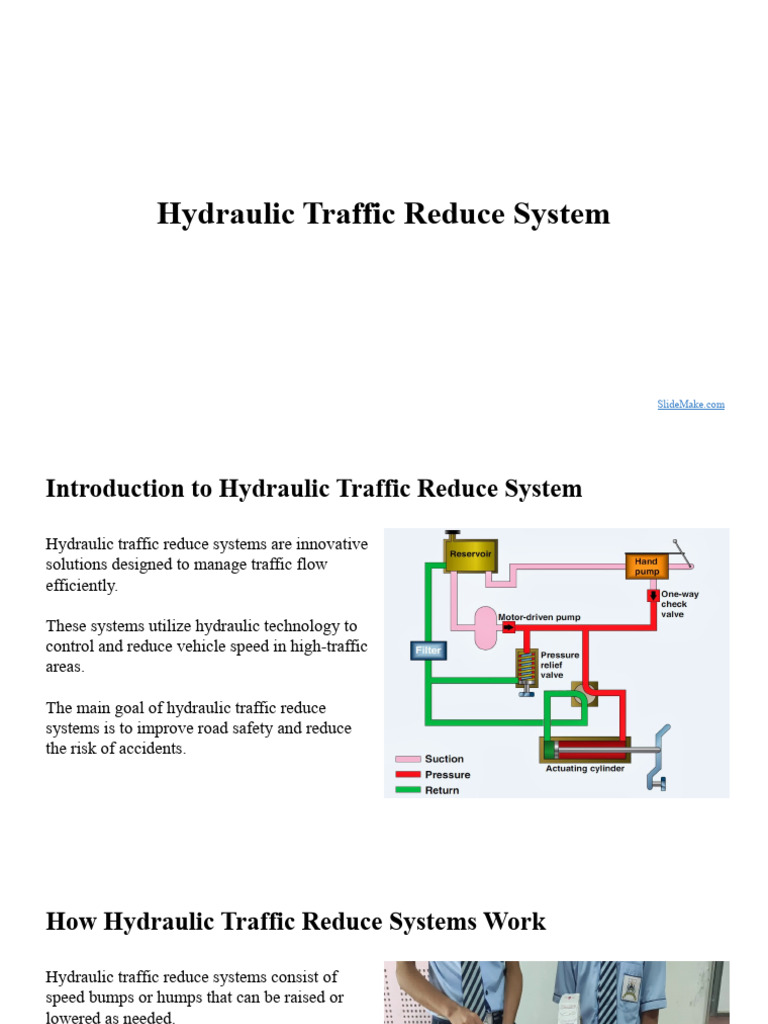 Hydraulic Traffic Reduction Systems Overview | PDF | Traffic | Speed Limit