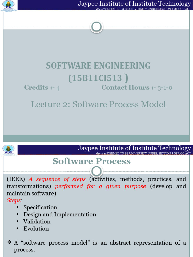 Software Process Models Overview | PDF | Software Development Process | Specification (Technical ...