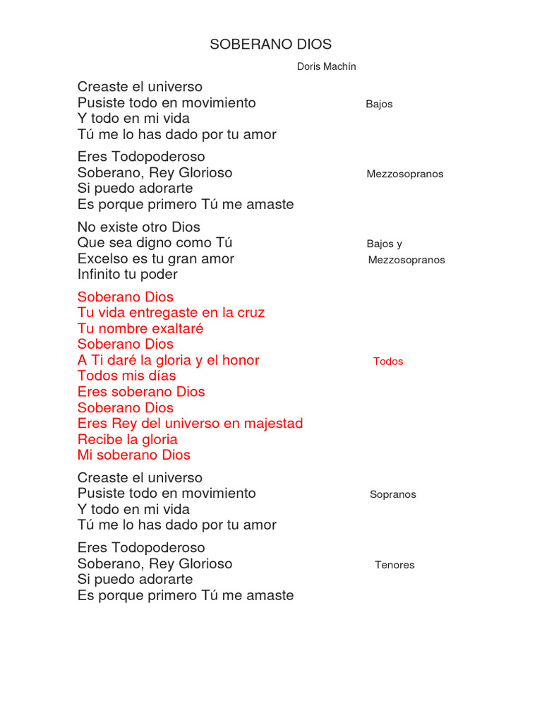 1 Soberano Dios | PDF