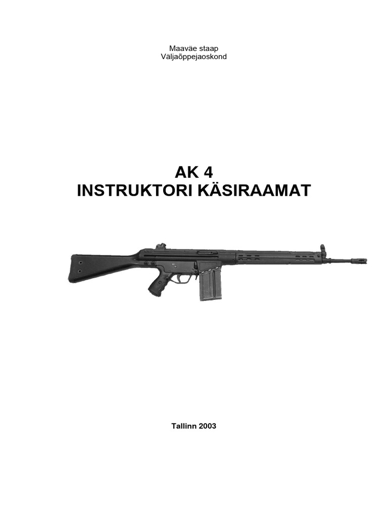 AK4 Instruktori Käsiraamat | PDF