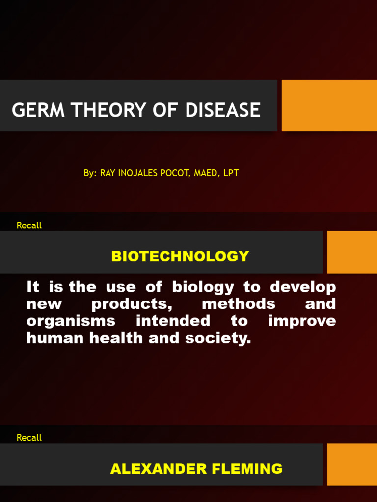 Germ Theory: Key Figures & Concepts | PDF | Microorganism | Louis Pasteur