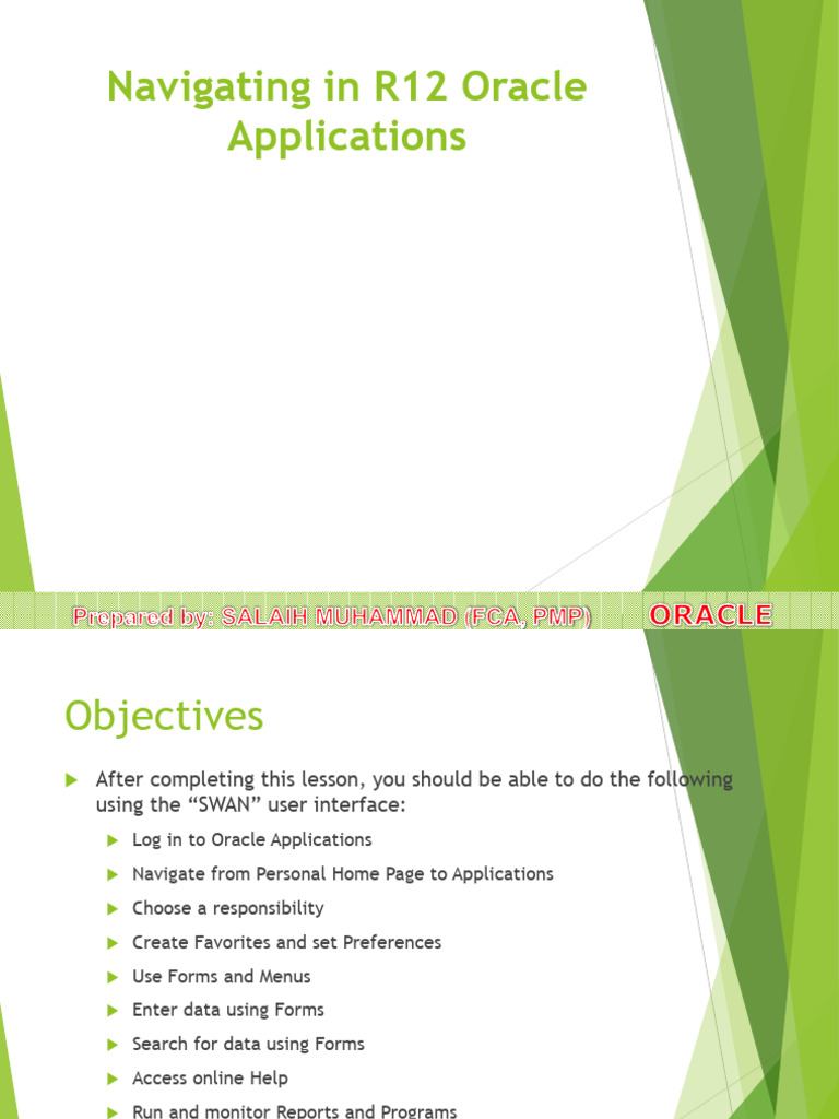 Chapter 2 Navigating in R12 Oracle | PDF | Menu (Computing) | Information Retrieval