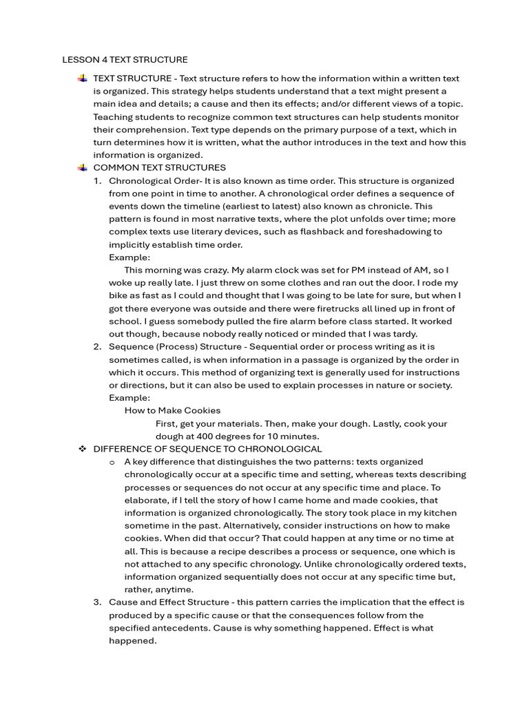 Lesson 4 Text Structure | PDF | Renewable Energy | Energy Development
