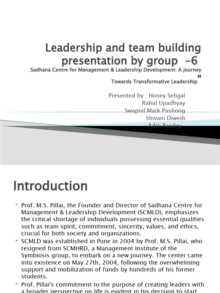 Leadership and Team Building | Download Free PDF | Master Of Business Administration | Leadership