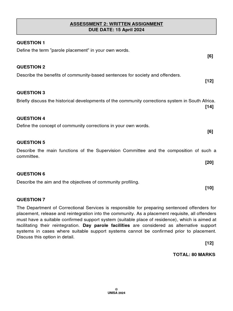 Community Corrections Assessment Guide | PDF