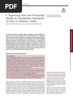 ADA Standards of Care 2025 Overview | PDF | Diabetes | Primary Care