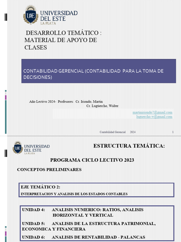 Filminas 2da Clase | PDF | Apalancamiento (Finanzas) | Rentabilidad sobre recursos propios
