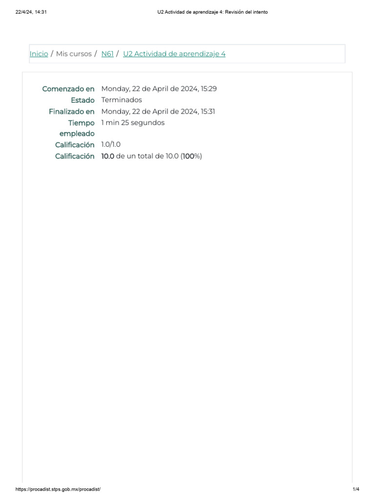 U2 Actividad de Aprendizaje 4 | PDF U2 Actividad de Aprendizaje 4 | PDF
