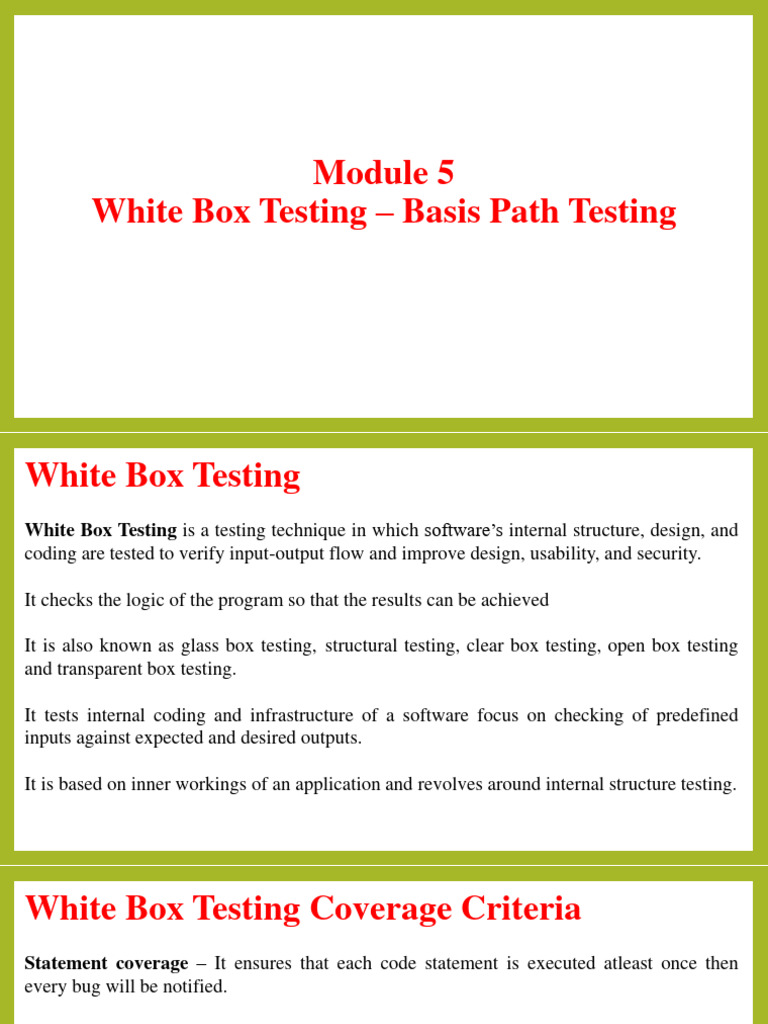 31-Basis Path Testing-26-03-2024 | PDF | Computer Science | Systems ...