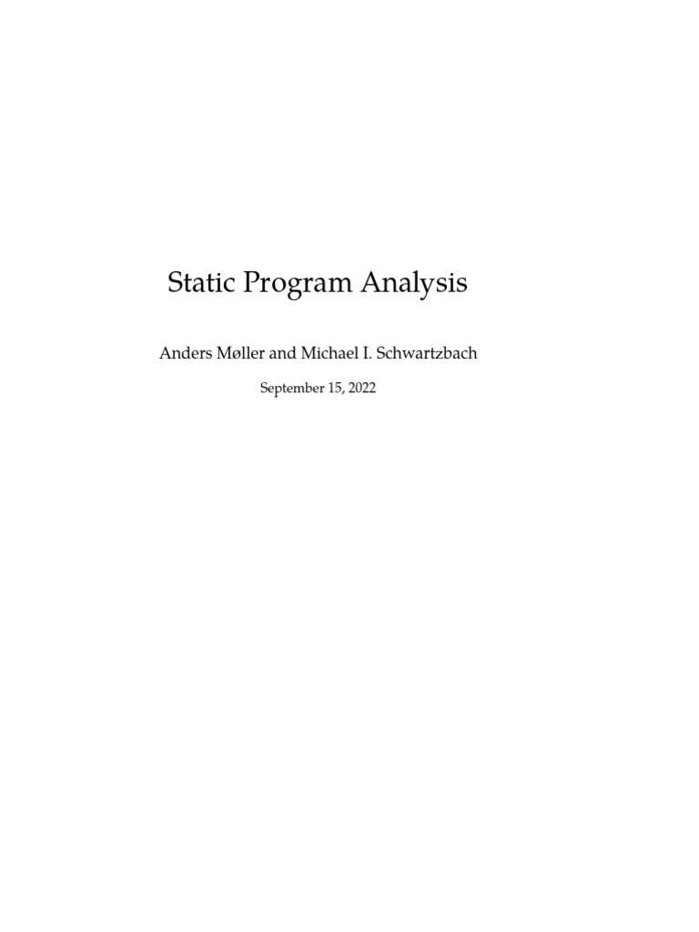 25-Automatic Static Analysis-14!03!2024 | PDF | Pointer (Computer ...