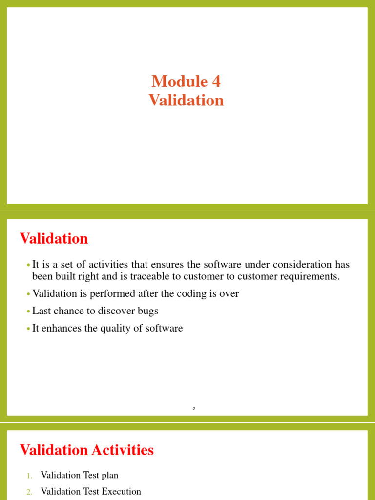 23 Validation Activities Unit Integration Testing 07 03 2024 Pdf Software Testing