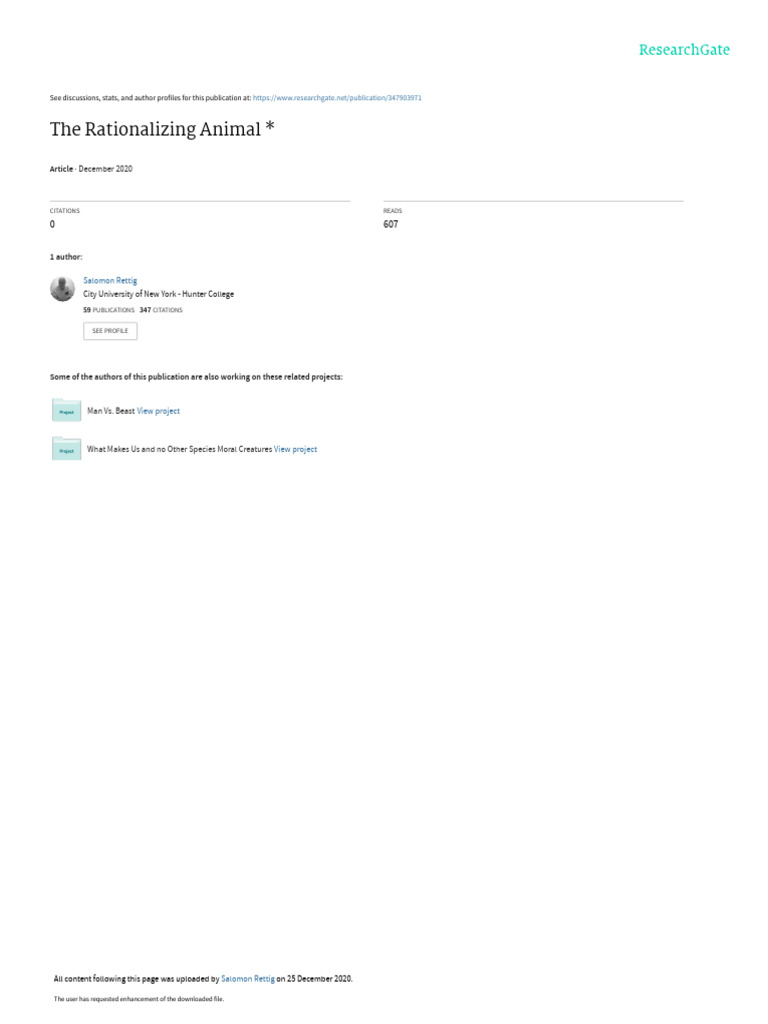 Anthony Pratkanis - The Rationalizing Anima | PDF | Psychology ...