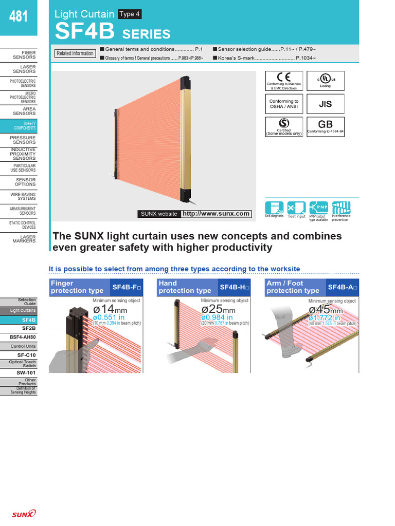 sf4b e Cata | PDF | Optical Fiber | Sensor