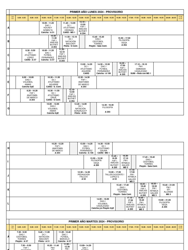 2024 - 1er An o - Provisorio | PDF