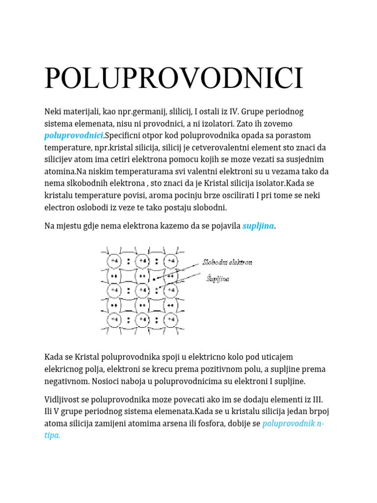 POLUPROVODNICI | PDF