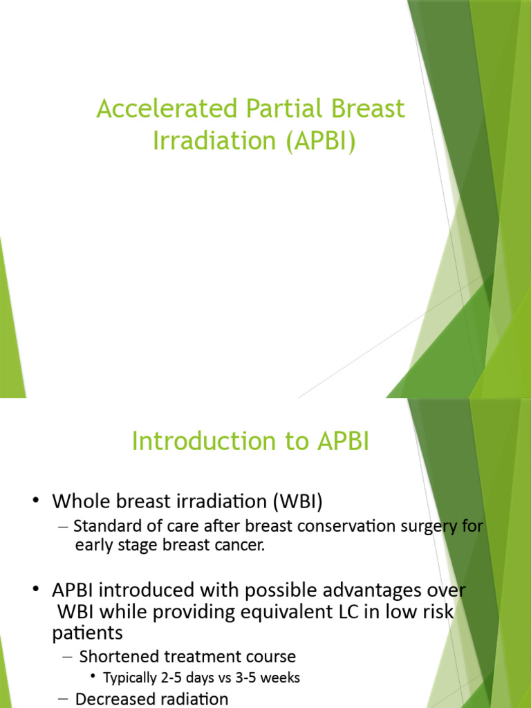 APBI | PDF | Radiation Therapy | Breast Cancer