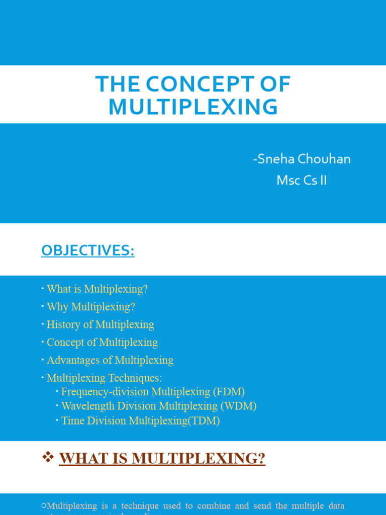 The Concept of Multiplexing | PDF | Multiplexing | Modulation