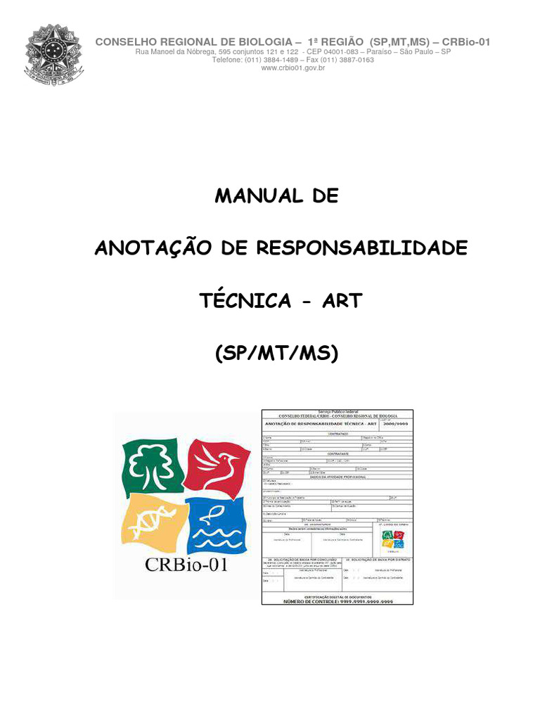 Manual de Preenchimento de Art Eletr Nica-12 580 | PDF | Biólogo