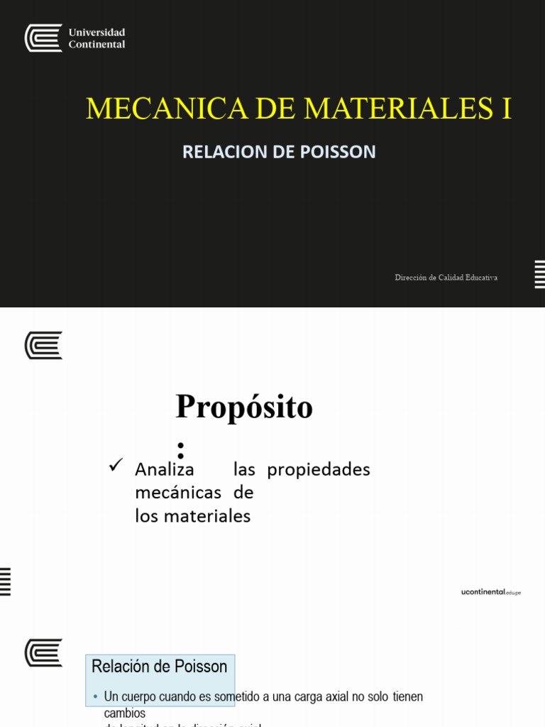 Relación de Poisson en Mecánica de Materiales | PDF | Mecánica de ...