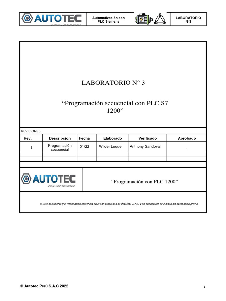 Laboratorio 03 Programacion Basica Semaforo | PDF | Semáforo | Controlador lógico programable