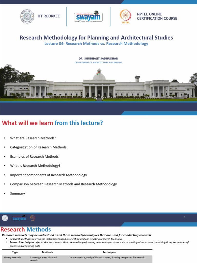 Research Methods vs. Methodology | PDF | Methodology | Statistics