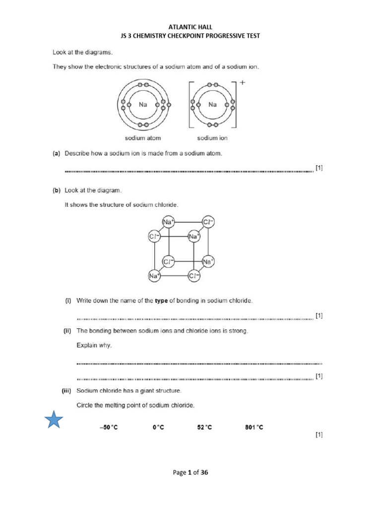 JS 3 CHM Progressive Checkpoint Science Worksheets | PDF
