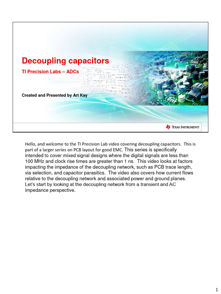 Notes Decoupling Capacitors | Download Free PDF | Capacitor ...