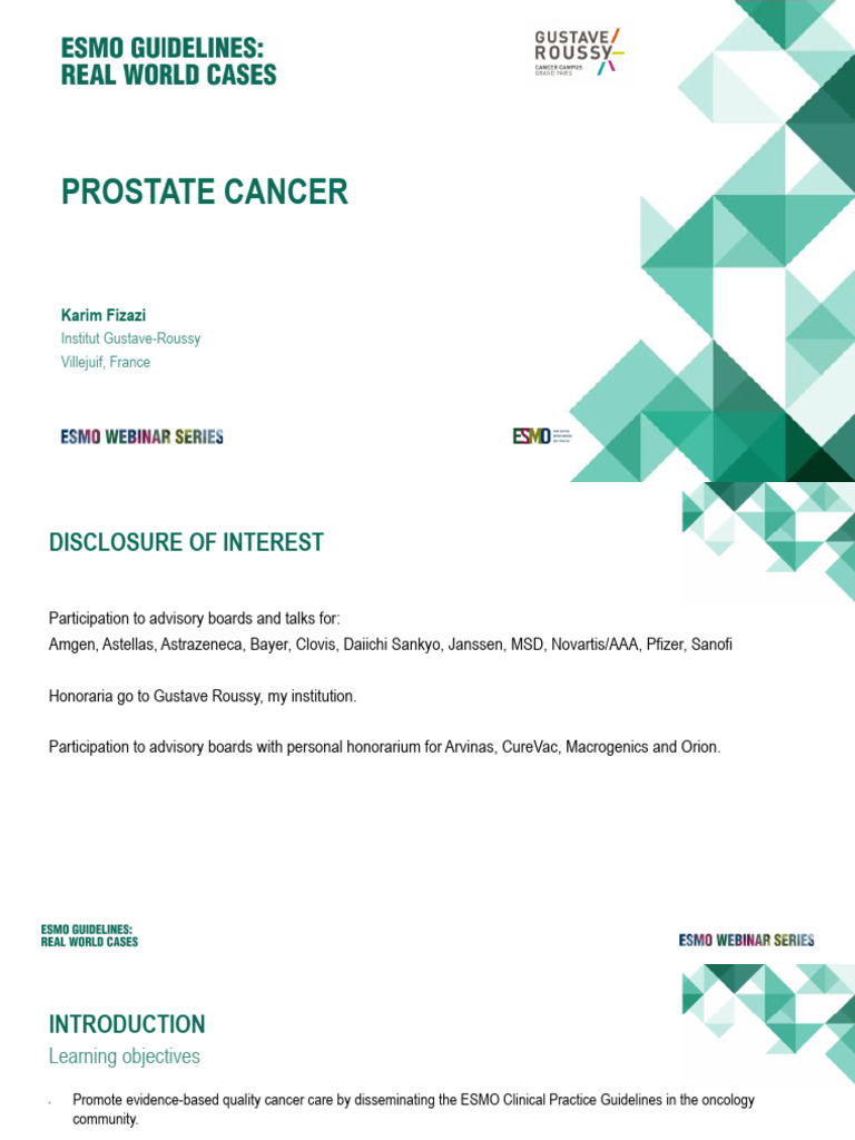ESMO Prostate 2023 | PDF | Prostate Cancer | Metastasis