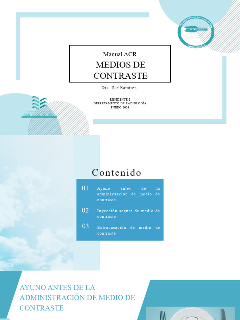Medios de Contraste | PDF | Causas de la muerte | Medicina