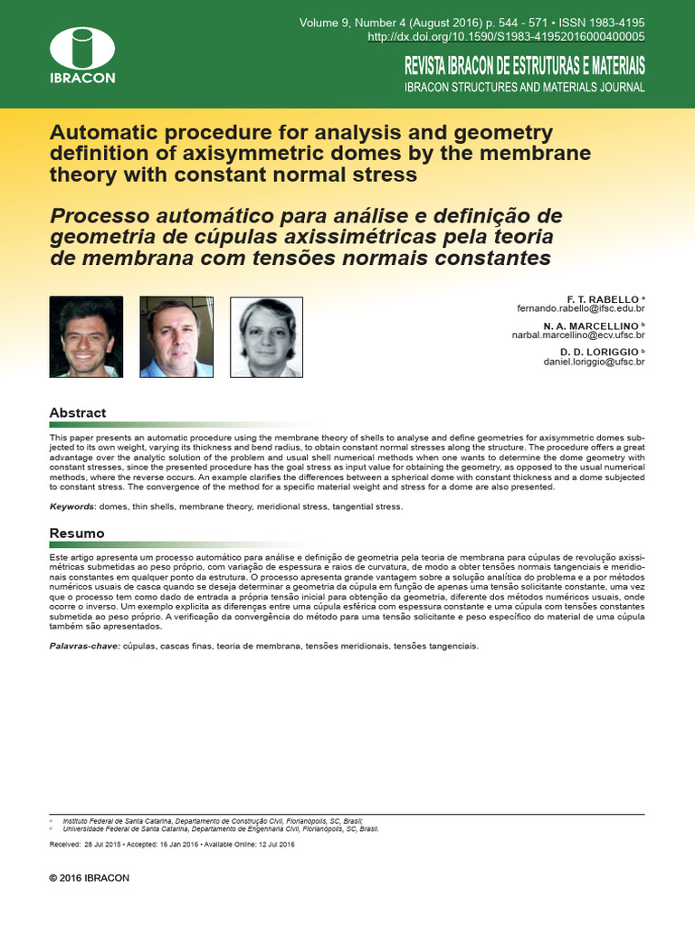 Automatic Procedure For Analysis and Geometry Defi | PDF | Bending ...