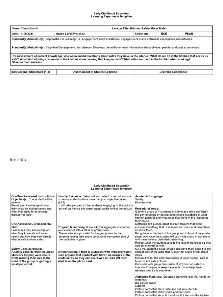 investigaton lesson 313 | PDF | Early Childhood Education | Learning