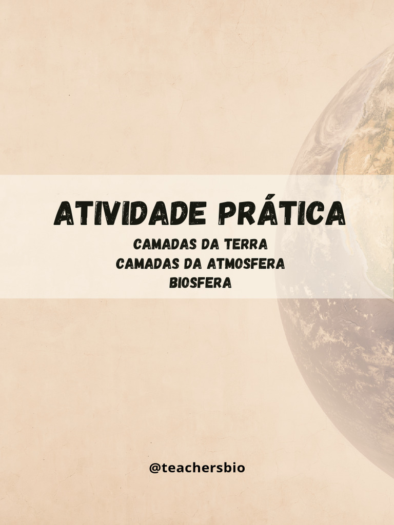 Estrutura das Camadas da Terra | PDF | Terra | Atmosfera da Terra