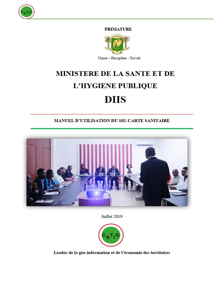 Manuel d'utilisation du SIG Carte Sanitaire | PDF | Système d ...