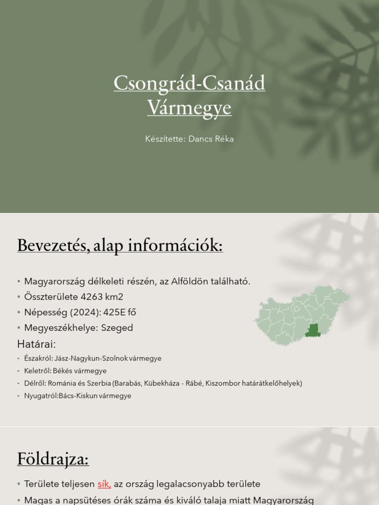Csongrád-Csanád Vármegye | PDF