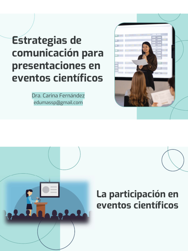 Comunicacion Oral en Eventos Cientificos | PDF