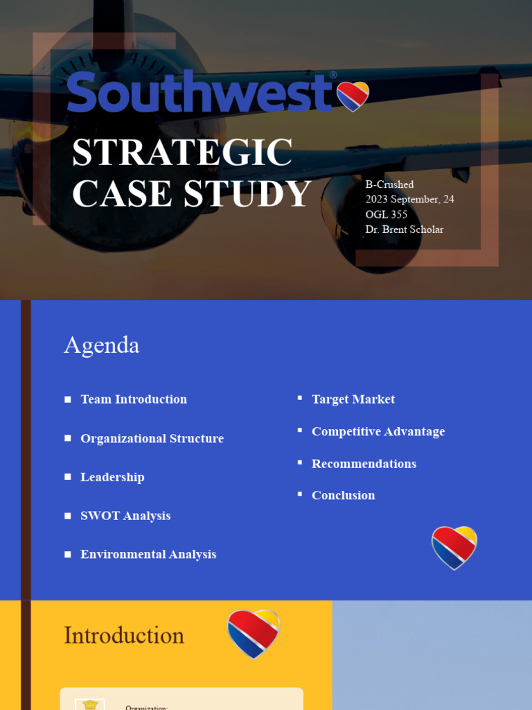 Crushed 12 - Ogl 355 Presentation | PDF | Southwest Airlines | Swot Analysis