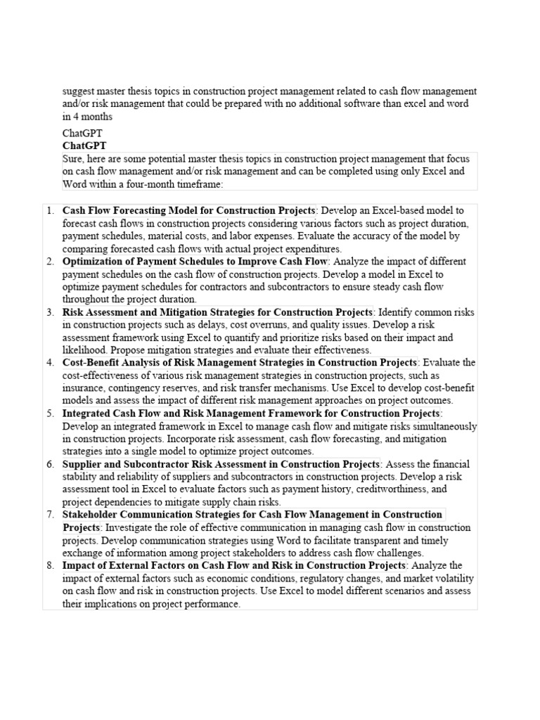 Master Thesis Samples by AI | PDF | Risk Management | Risk