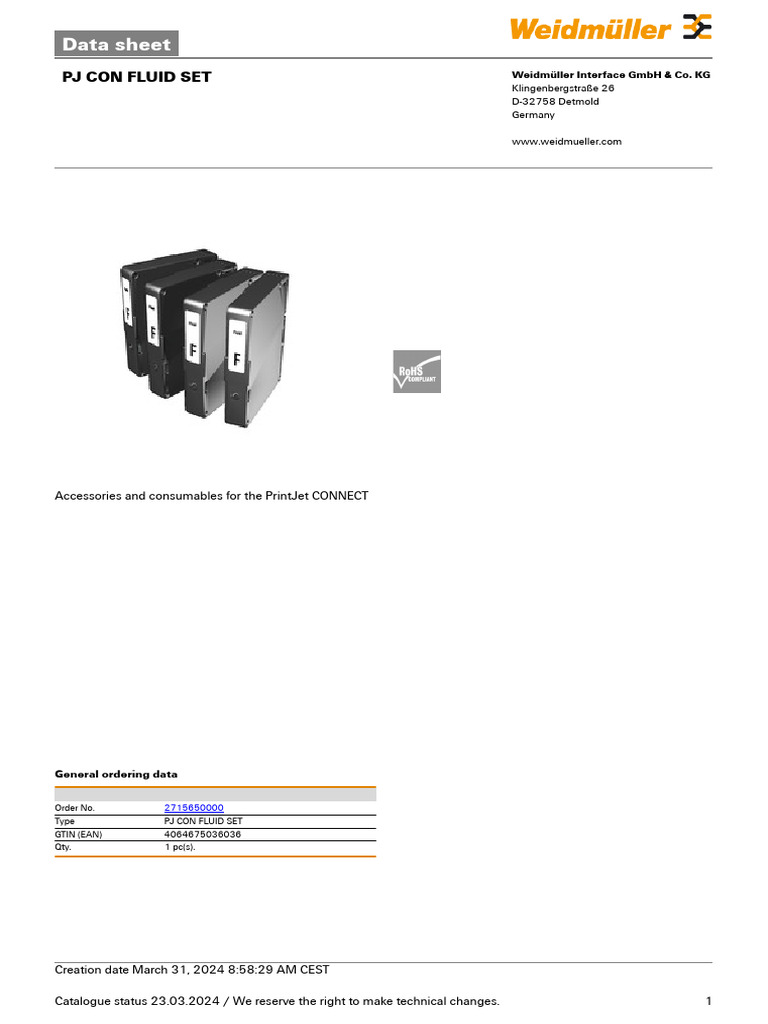 PJ CON FLUID SET en | PDF